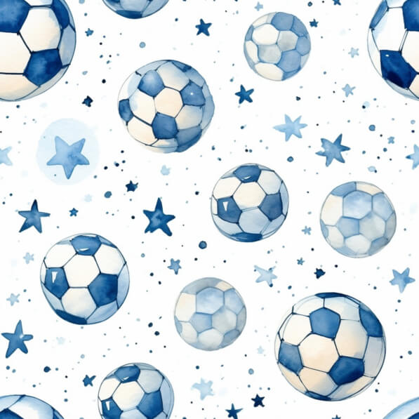 Download Blue and White Soccer Ball Pattern with Stars Patterns Online ...