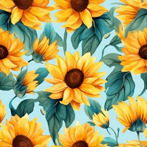 Download Yellow Sunflowers Seamless Pattern Patterns Online - Creative ...