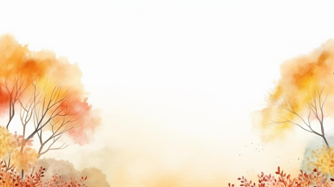 Download Autumn Watercolor Painting with Trees and Leaves Backgrounds ...