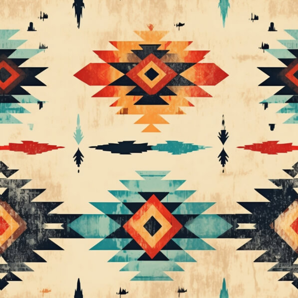 Download Colorful Geometric Pattern of Native American Designs Patterns ...