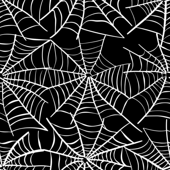 Download Black and White Spider Webs Seamless Pattern Backgrounds ...