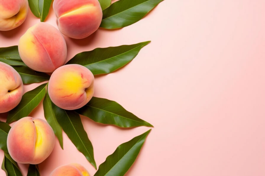 Download Cluster of Fresh Peaches on Pink Background Backgrounds Online ...