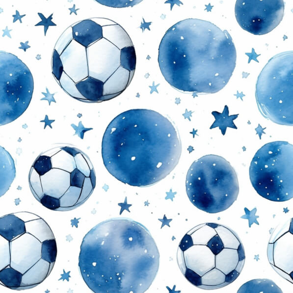 Download Blue and White Soccer Balls Seamless Pattern Patterns Online ...