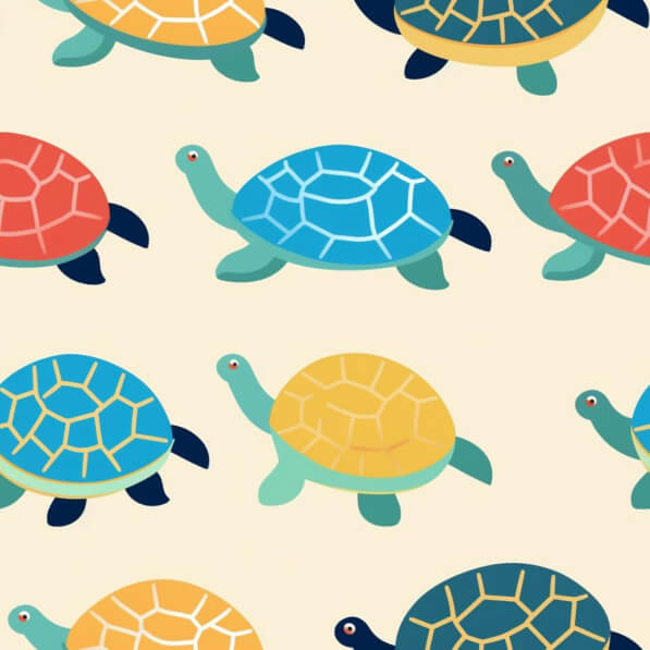 Download Colorful Turtle Seamless Pattern Patterns Online - Creative ...