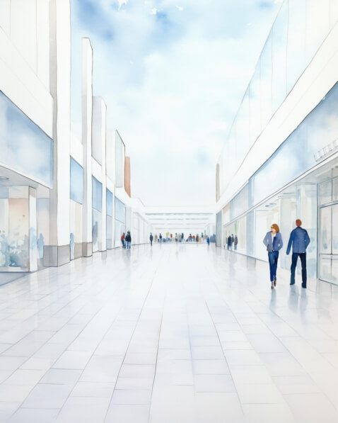 Download Busy Shopping Mall with People Walking Backgrounds Online ...