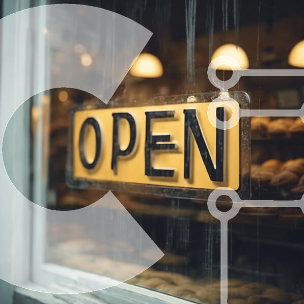 Bakery Open Sign with Donuts and Pastries stock photo | Creative Fabrica