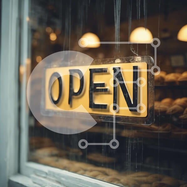 Download Bakery Open Sign with Donuts and Pastries Stockphotos Online ...