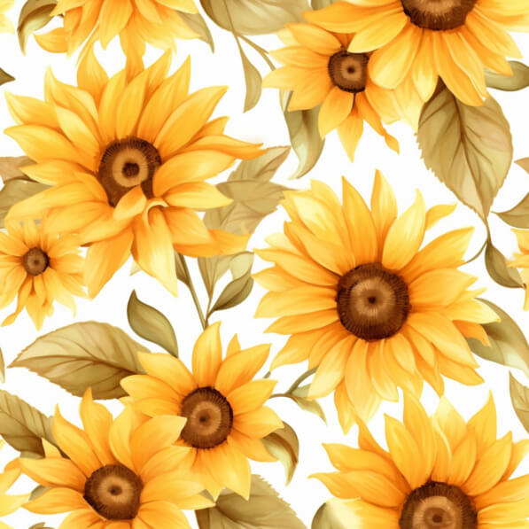 Download Yellow Sunflower Pattern Patterns Online - Creative Fabrica
