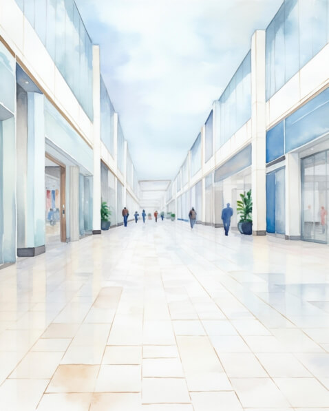 Download Busy Shopping Mall Scene Backgrounds Online - Creative Fabrica