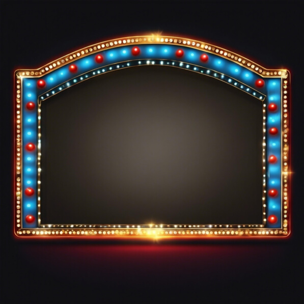 Download Illuminated Marquee Sign with Neon Lights Backgrounds Online ...