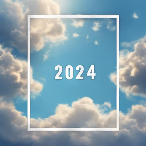 Download 2024 Frame with Clouds and Blue Sky Backgrounds Online ...