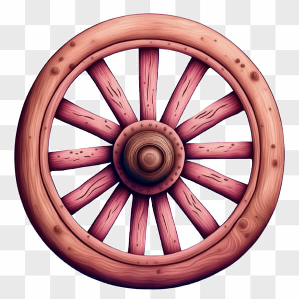 Baixe Roda de Madeira Cor-de-Rosa PNGs - Creative Fabrica