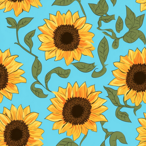 Download Seamless Sunflower Pattern for Wallpaper and Decoration ...
