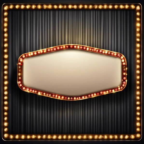 Download Empty Marquee Sign with Lights Backgrounds Online - Creative ...