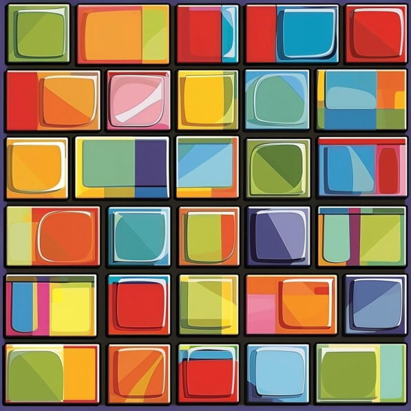 Download Vibrant Array of Colorful Squares in Grid-Like Pattern ...