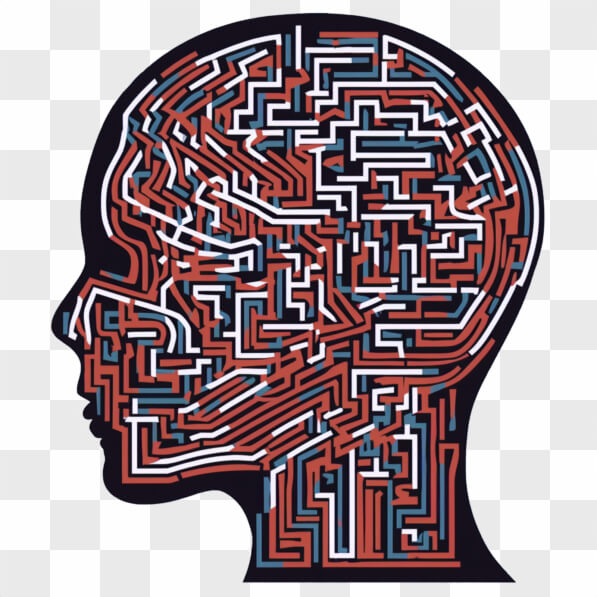 Download Intricately Designed Maze for Mental Health Awareness PNGs ...