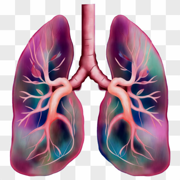 Download Illustration of Human Lungs and Bronchial Tubes PNGs Online ...