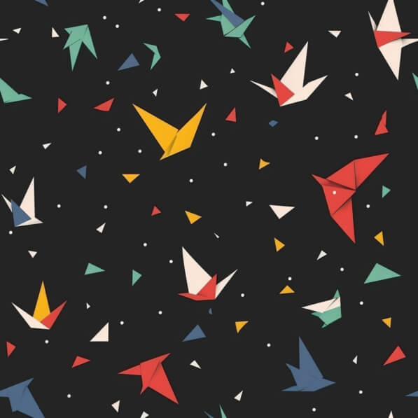 Download Seamless Origami Cranes Pattern Patterns Online - Creative Fabrica