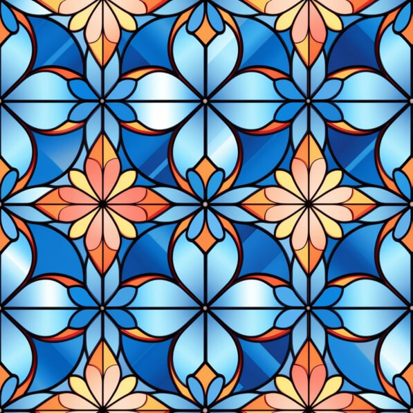 Download Colorful Stained Glass Pattern Patterns Online - Creative Fabrica