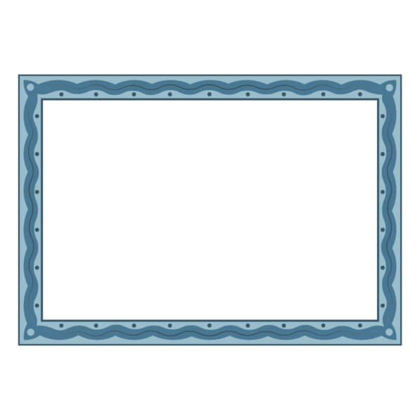 Download Certificate Frame with Blue Borders Frames Online - Creative ...
