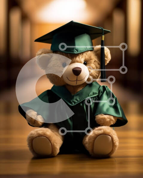 Download Teddy Bear in Graduation Cap and Gown Stockphotos Online ...