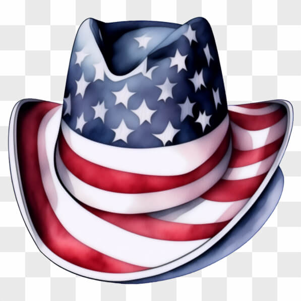 Download Patriotic Cowboy Hat with American Flag Design PNGs Online ...