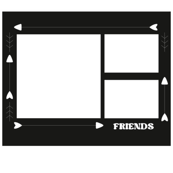 Download Friends Photo Frame with Arrows Frames Online - Creative Fabrica