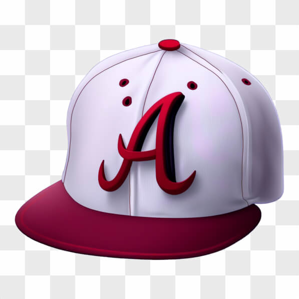 Download White and Red Baseball Cap with Atlanta Braves Logo PNGs ...