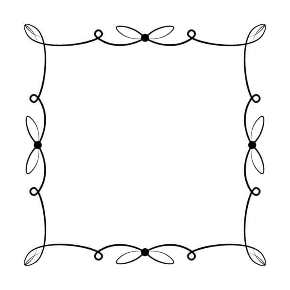Download Black and White Square Frame Drawing Frames Online - Creative ...