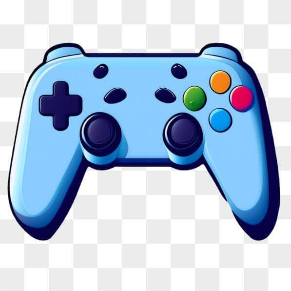 Download Blue Video Game Controller PNGs Online - Creative Fabrica