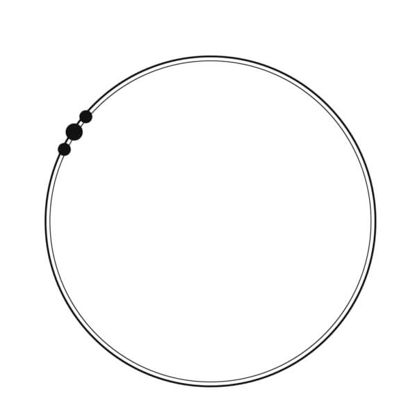 Download Black and White Circle Drawing with Dots Frames Online ...