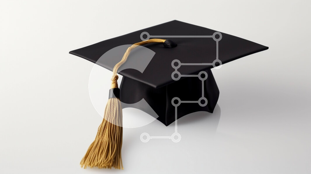 Descarga Birrete Negro sobre Fondo Blanco Fotos de Archivo En Línea ...