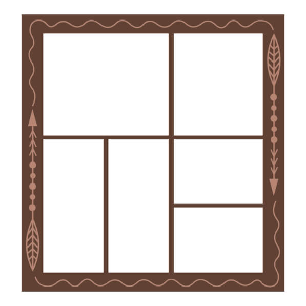 Download Brown Square Frame for Collages and Art Projects Frames Online ...