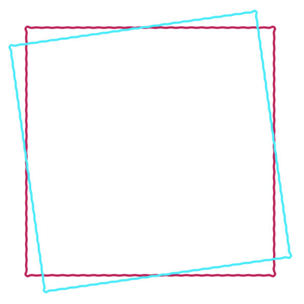Download Square Frame with Blue and Red Lines Frames Online - Creative ...
