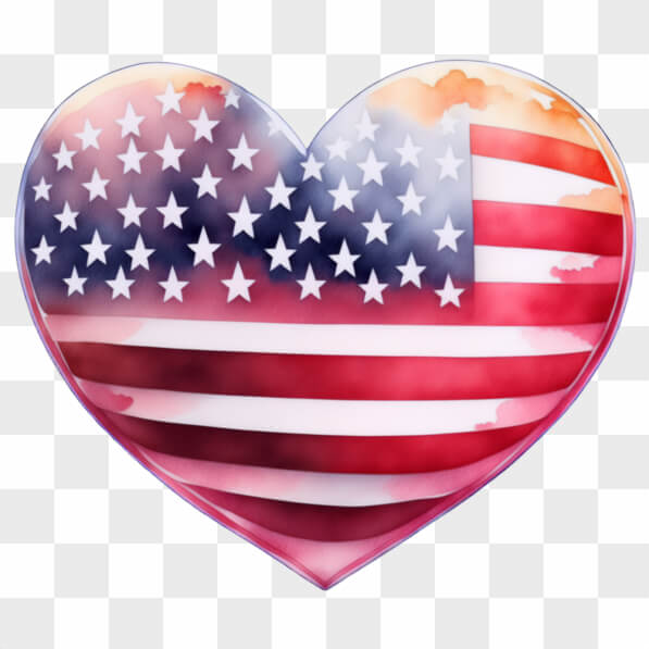Download Heart-Shaped American Flag Object PNGs Online - Creative Fabrica