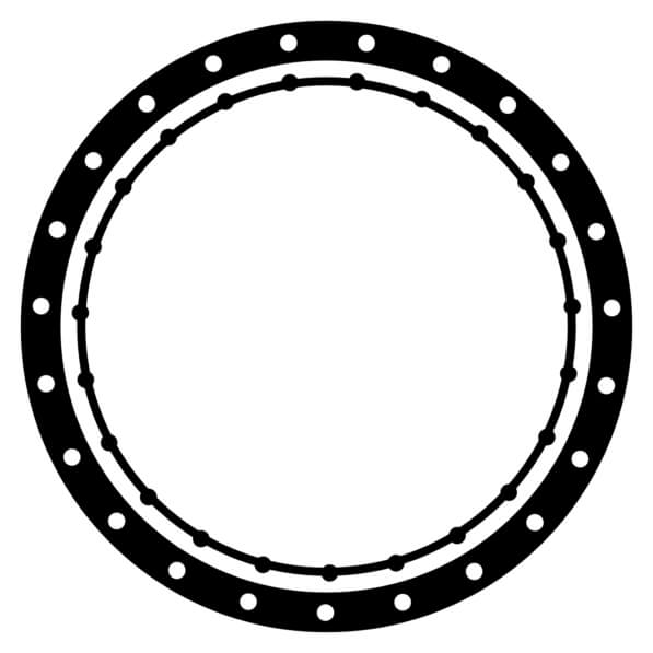 Download Industrial Circle with Holes Frames Online - Creative Fabrica