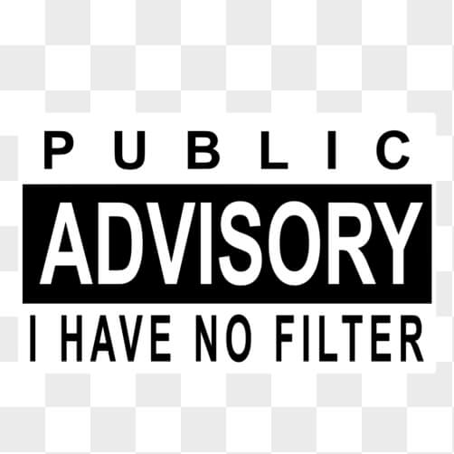 Download Black and White Poster: Public Advisory and Support for Free ...