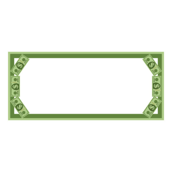 Download Green Dollar Bill Frame for Business and Financial ...