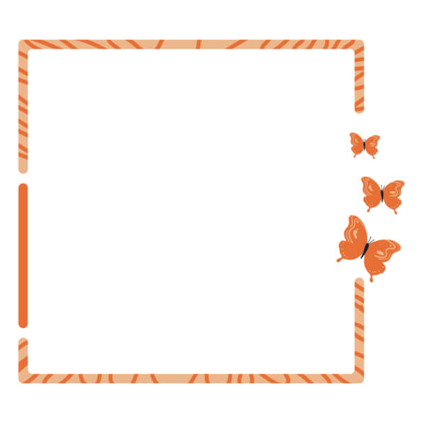 Download Square Frame with Decorative Butterflies Frames Online ...