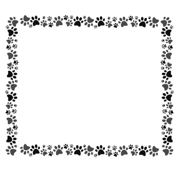 Download Black and White Animal-Themed Frame Frames Online - Creative ...
