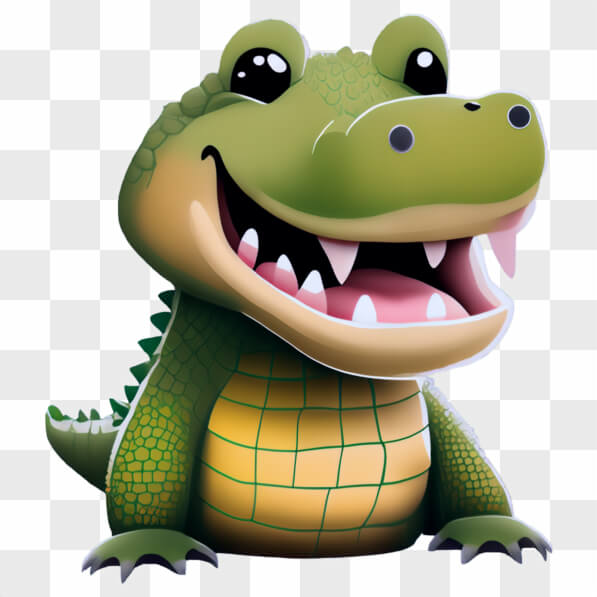 Descarga Cocodrilo de Dibujos Animados Alegre PNGs En Línea - Creative Fabrica