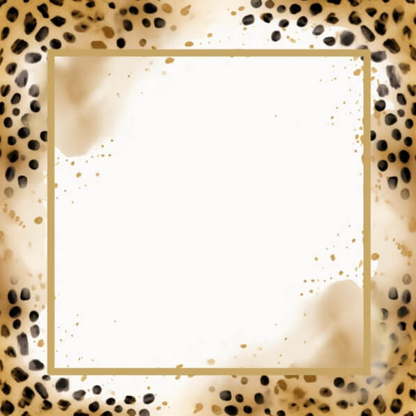 Download Leopard Print Background with Gold Frame Backgrounds Online ...
