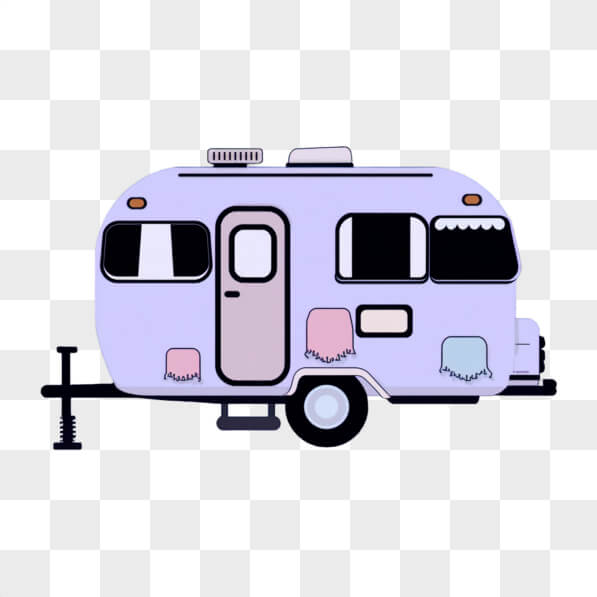 Download Small Pink Camper Trailer PNGs Online - Creative Fabrica