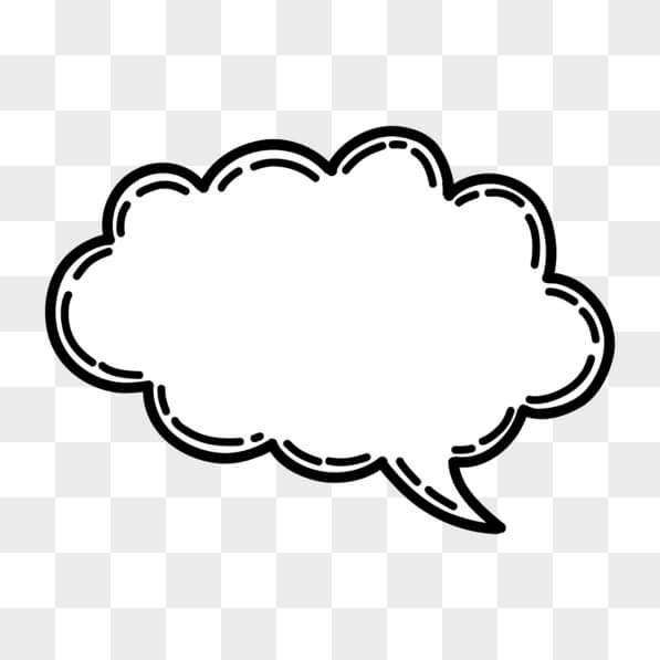 Download White Speech Bubble Arrow Icon on Black Background PNGs Online ...