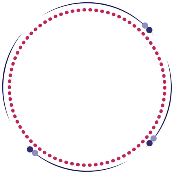 Download Circular Frame with Pink and Blue Dots Frames Online ...