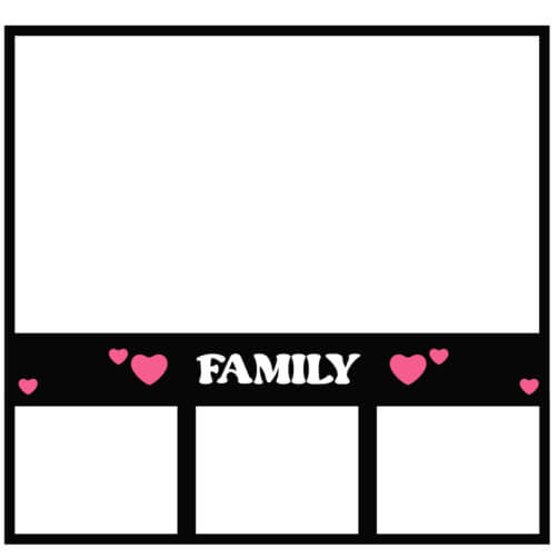 Download Beautiful Family Photo Frame Frames Online - Creative Fabrica