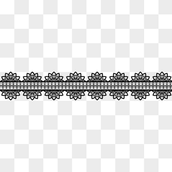 Download Black and White Lace Border Illustration PNGs Online ...