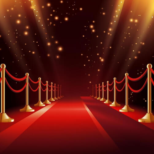 Download Red Carpet Event with Golden Ropes and Spotlights Backgrounds ...