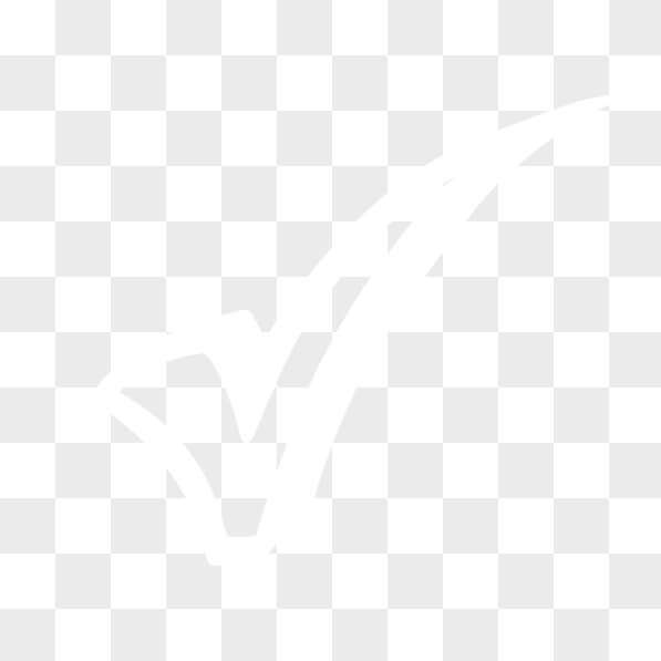 Scarica Icona di segno di spunta bianco su sfondo nero PNGs Online ...