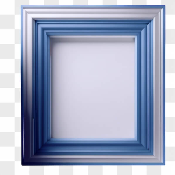 Download Blue and Silver Picture Frame PNGs Online - Creative Fabrica